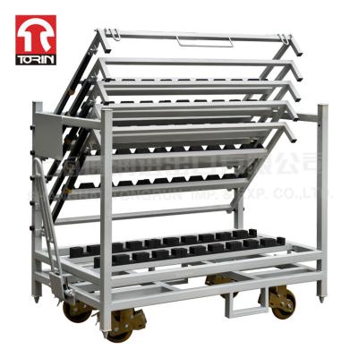 China Torin LK46 Auto Parts Rack Fixed Car Jack Rack Roll Cart Wire Mesh Pallet Container for sale