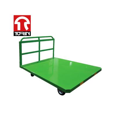 China Torin Dz267 Industrial Goods Mobile Heavy Loading Steel Four-Wheel Handcart Platform Handcart for sale