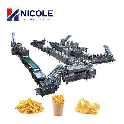 Chine Pomme de terre automatique industrielle continue Chips Making Machine Stainless Steel à vendre
