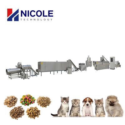 Chine Ligne de production alimentaire d'animal familier d'acier inoxydable de la CE sec complètement automatique pour le chat de chien à vendre
