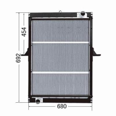 Cina Radiatore di alluminio WG9918530001 dei materiali di alta qualità del camion di Sinotruk Howo A7 in vendita