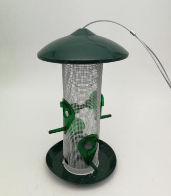 China Metal 4 Feeding Port Bird Nut Feeder 16 X 16 X 29 Cm Size Easy Open And Easy Watch for sale