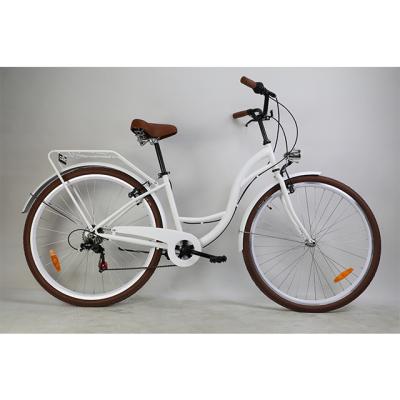 Cina Velocità urbana a 28 pollici della bici 3 della città della pagina d'acciaio delle donne dell'OEM in vendita