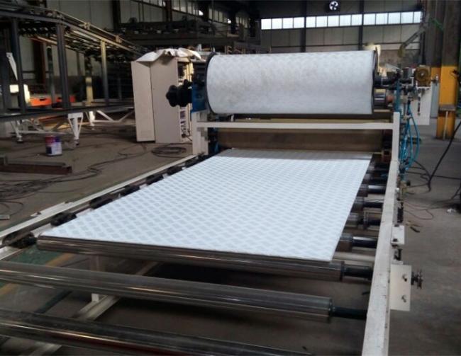 High Output Gypsum Board Lamination Machine in operation