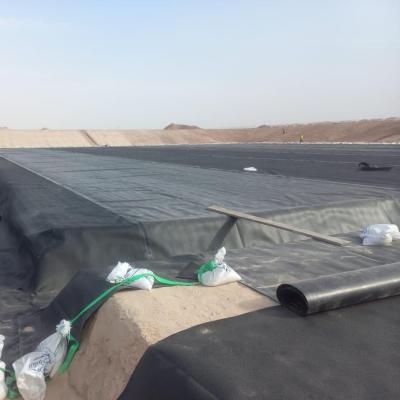中国 1mm HDPE ゲオメムブラン 池ライン 鉱山用ゲオメムブラン 100% 純 HDPE LLDPE 製 販売のため