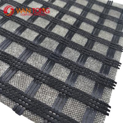 Cina 80kn 120kn Rendimento di trazione Biassiale/Uniaxiale Poliester Pet Geogrid per la costruzione stradale in vendita