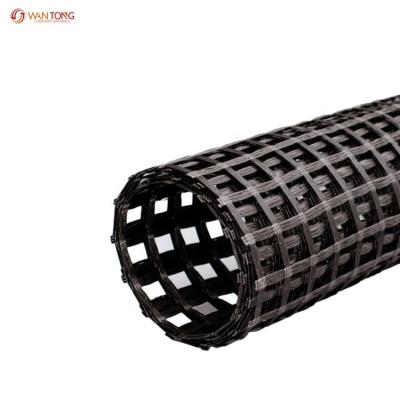 Cina Geogrid in fibra di vetro per la resistenza rinforzo del letto stradale Geogrid rivestito di asfalto bianco in vendita