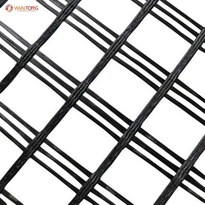 Cina Geogrid in fibra di vetro geocomposta standard ISO per il rinforzo dello strato di asfalto 50/50kn in vendita
