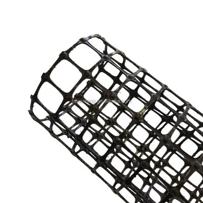Cina 400 g Geogrid in plastica biassiale non tessuta Composito per la stabilizzazione del suolo Geogrid nere in vendita