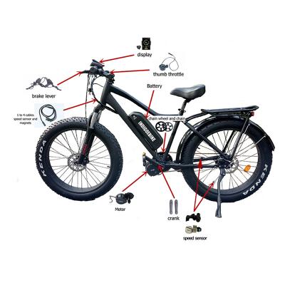 中国 Ebike/e bike/electric bicycle/electric bicycle/mountain bike 750c mid drive electric bike ebike kit with battery bafang bbs02b 36v 500w motor 販売のため