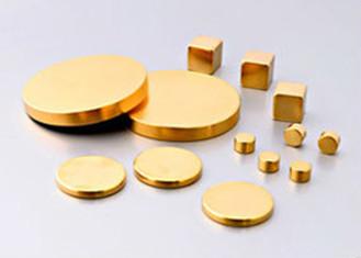 Cina Neodimio su ordine permanente dei magneti del disco N35-35SH con doratura in vendita