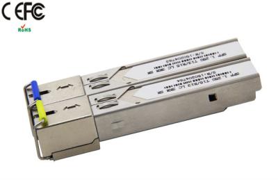 Cina Modulo 1310nm/1550nm di SFP di Ethernet della fibra del ricetrasmettitore dello Sc SFP di WDM singolo in vendita
