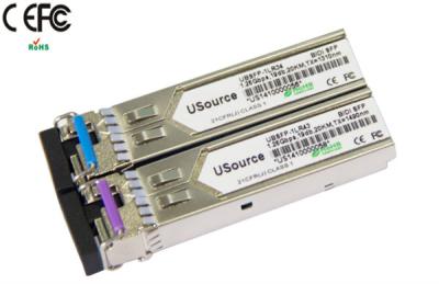 Cina Ricetrasmettitore di Manica della singola della fibra di LC SFP della fibra fibra 1310nm/1490nm del ricetrasmettitore in vendita