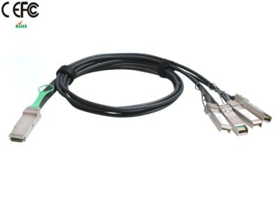 Cina Cavo di rame QSFP di sblocco di QSFP+ a 10G SFP+, cavo di rame di QSFP in vendita