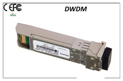 China Comprimento de onda 80km do transceptor 1560.61nm de SFP+, fibra dupla LC 10G SFP à venda