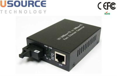 中国 10/100M 1x9 Bidi の速いイーサネット繊維媒体のコンバーター RJ45 の港 60KM SC のコネクター 販売のため