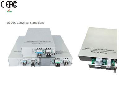 China Standalone 2 Havens SFP+ aan de Vezelmedia van XFP 10G OEO de Repeater van de Convertortransponder 3R Te koop