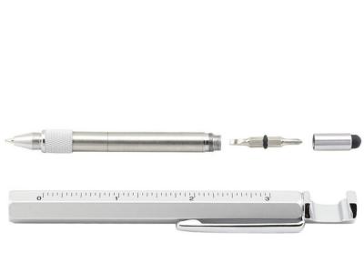 China screw Tech Tool Multifunction metal touch ballPen with ruler and bottle opener for sale