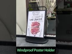 120mm Metal Poster Stand Heavy Duty Poster Stand Holder With Wheel