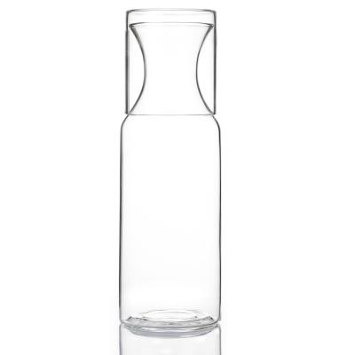 Chine Hot sale Borosilicate Glass Water Carafe With Tumbler à vendre