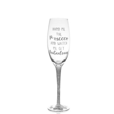 Chine Professional custom personalized lead-free crystal champagne flute glass cup à vendre