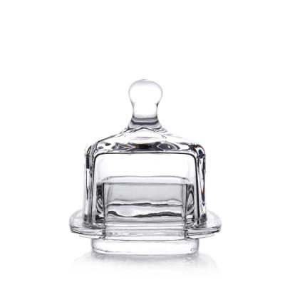 Chine China Whosale High Quality Clear Glass Butter Dish à vendre