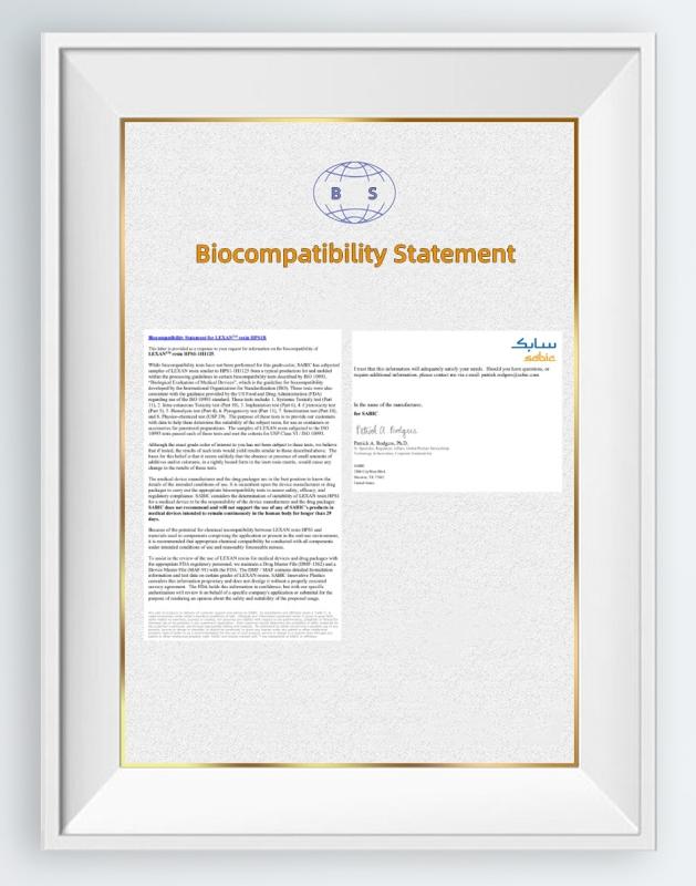 Biocompatibility Statement - SAMTION INTERNATIONAL LIMITED