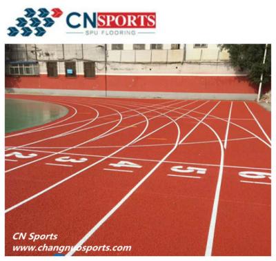 Cina Pavimentazione sana resistente al fuoco corrente di gomma di sport della pista di ISSS in vendita