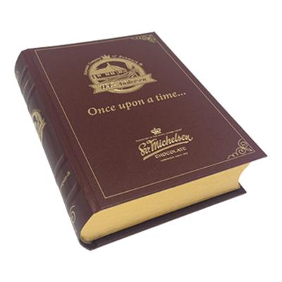 Китай Логотип сусального золота подарочной коробки стиля книги OEM для упаковки подарка еды продается