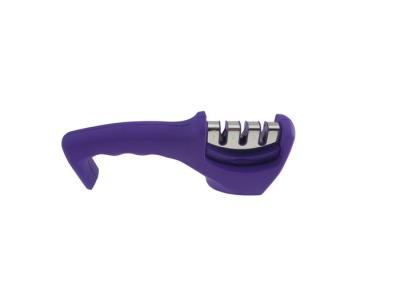 Κίνα Μαύρο Sharpener μαχαιριών κουζινών χρώματος με τη λαστιχένια ζωγραφική για το κεραμικό μαχαίρι προς πώληση