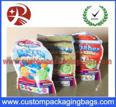 China Os sacos plásticos do empacotamento de alimento dos doces Ziplock levantam-se com zíper superior à venda