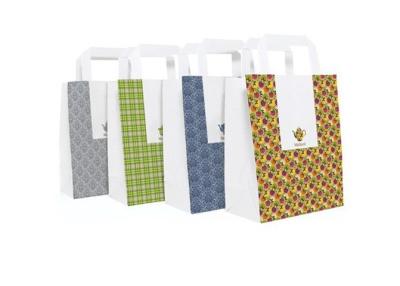 China Sacos para a promoção, saco de papel feito sob encomenda personalizado do empacotamento de alimento do papel de C2s do presente à venda