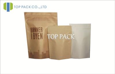 Cina Borse di caffè stampate della carta marrone per i biscotti che imballano 250g 500g 1000g in vendita