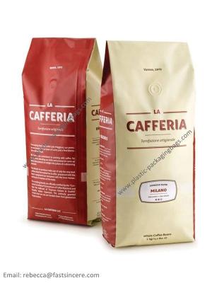 Cina Le borse d'imballaggio del caffè laterale del rinforzo, rotocalcografia hanno laminato il sacchetto del caffè in vendita