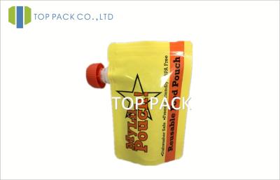 Cina La plastica ha gettato 80mic giallo/rosso liquido dell'imballaggio del sacchetto a 200mic in vendita