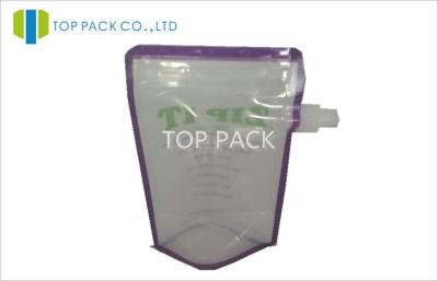 China 150ml estão o malote acima de empacotamento com o zíper dobro Resealable BOPA do bico Eco-Amigável à venda
