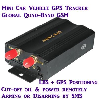China New TK103A Global Car Auto GPS Vehicle Tracker W/ Real-time online tracking on Google Map for sale