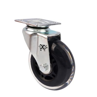 中国 Hot Selling 2021 Machine Transmission Equipment Silent 3 Inch Wheel Swivel Caster Swivel Caster With Brake 販売のため