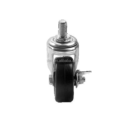 Cina PIVOT Light Duty Casters Threaded Stem Wheels 2 Inch Rubber Casters Swivel Casters in vendita