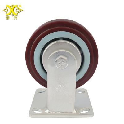 Cina Conveyor Trolley 5 Inch 125 Mm Diameter Cast Iron For Industrial Trolley Swivel Casters in vendita