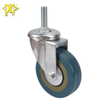 Cina For Wringer 75mm 40kg Threaded Stem Screw PVC Plastic Caster Wheels in vendita