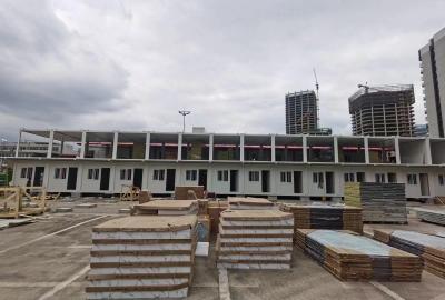 China Boxspace 20ft Container Van Büro Mobile Büro Container mit Elektrik Einfache Montage Portable Kabine Stahlrahmen Haus Bausatz zu verkaufen