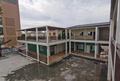 China Boxspace 20ft Container Van Büro Mobile Büro Container mit Elektrik Einfache Montage Portable Kabine Stahlrahmen Haus Bausatz zu verkaufen