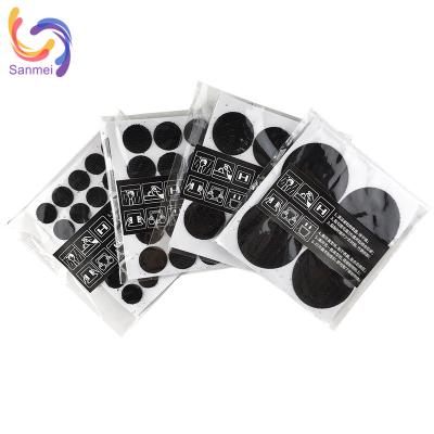 China Hot Sale 100% Nylon Self-Adhesive Soft Double Side Hook and Loop Dots in Roll Die Cut Colorful 15/20/30/50mm Eco-Friendly for sale