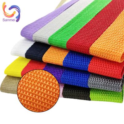 China Promotional High Tenacity 20mm-50mm Width Polypropylene Webbing Tape Band for Garments for sale