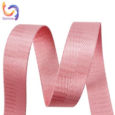 China Eco-Friendly Reusable Soft Comfortable Herringbone Pattern Garment Bag PP Webbing Strap Tape Made of Polypropylene for sale