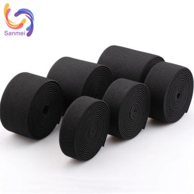 China High Quality Reusable Polyester/Nylon Twill Elastic Band Colorful Webbing for Clothing for sale