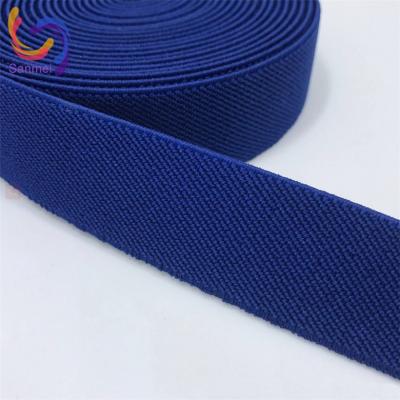 China High Quality Reusable Polyester/Nylon Twill Elastic Band Colorful Webbing for Clothing for sale
