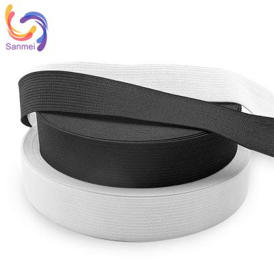China Elastic Knitting Band for Home Textile Underwear Cloth Shoes Bags-Durable Polyester/Nylon Webbing for sale