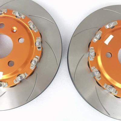 Cina Cappuccio concentrare arancio su ordinazione automatico scanalato dei dischi 330*28mm del freno per Clio RS MK4 in vendita